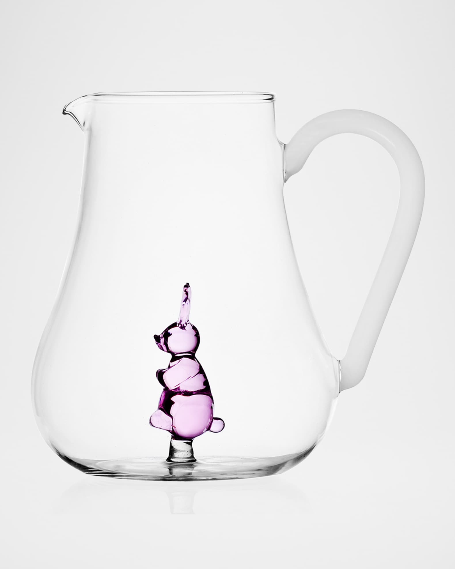 ICHENDORF Animal Farm Pink Rabbit Pitcher, 50.7 oz. | Horchow