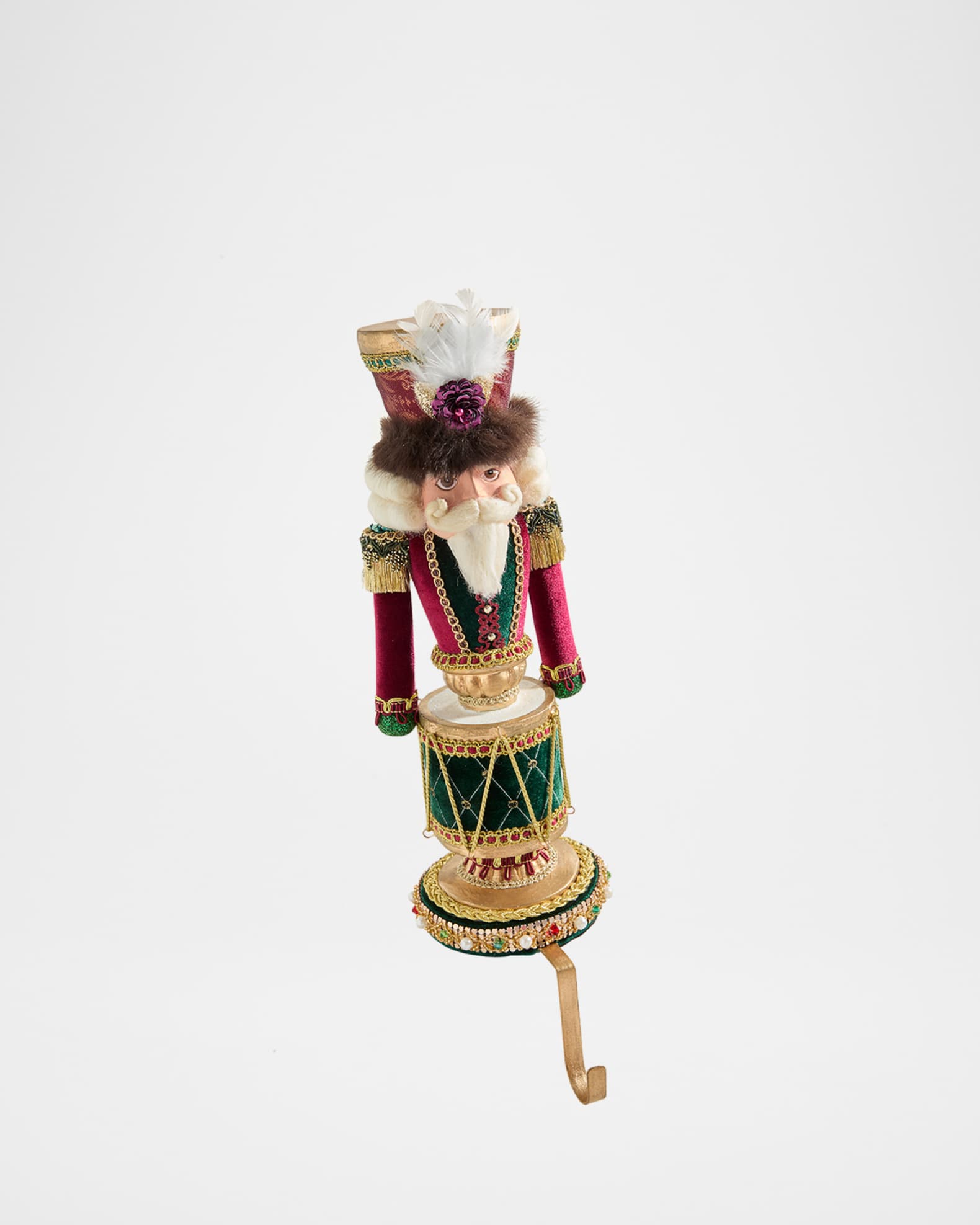 Katherine's Collection Winter Balsam Nutcracker Stocking Holder | Horchow