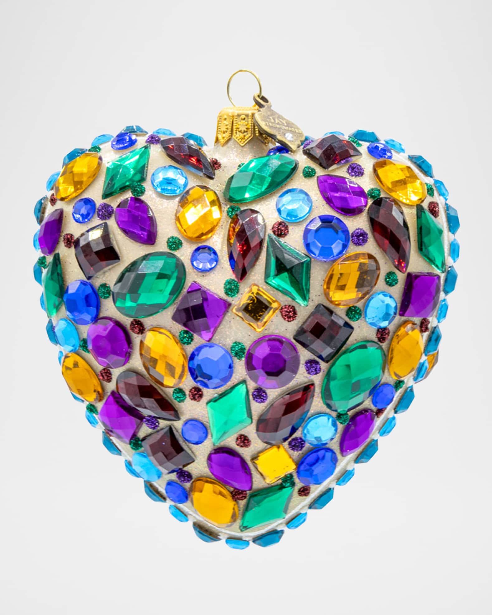 Jay Strongwater Bejeweled Heart Christmas Ornament | Horchow