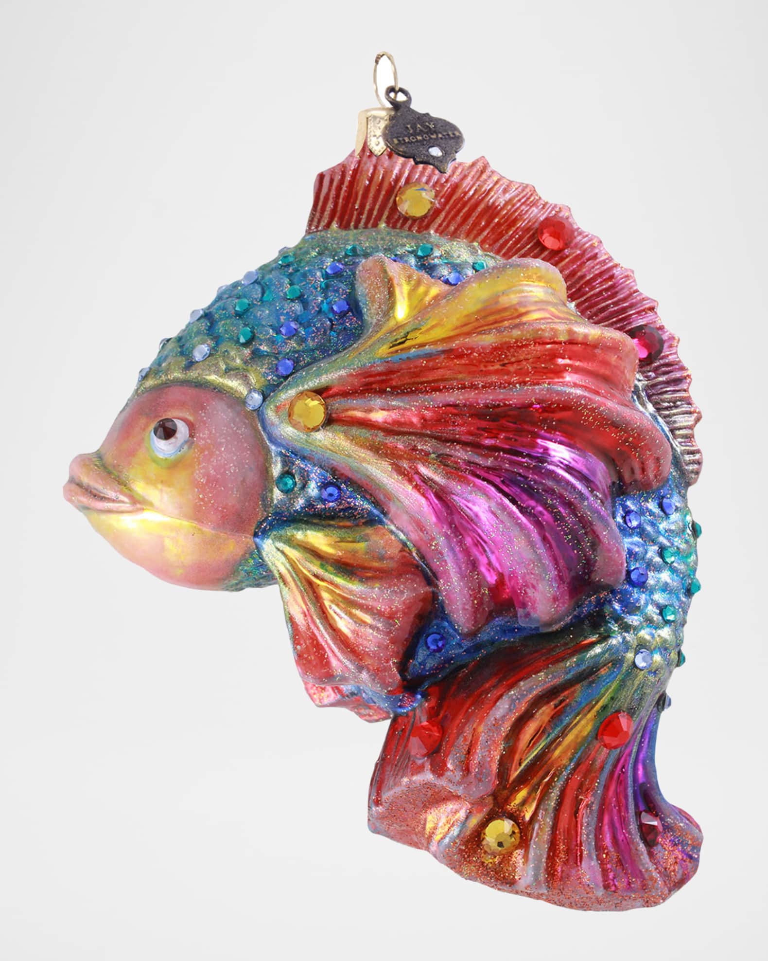 Jay Strongwater Coastal Fish Christmas Ornament | Horchow