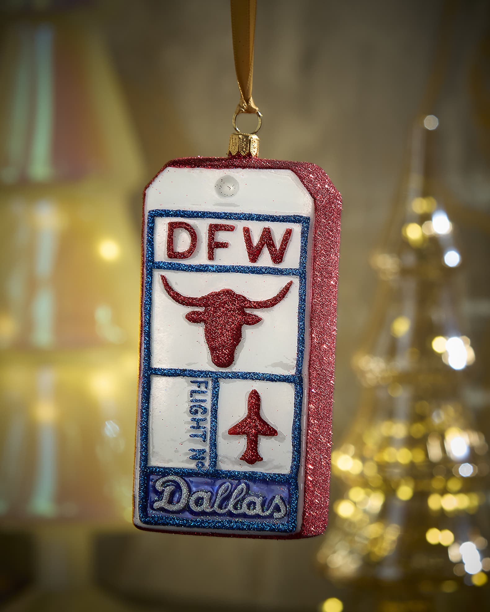 Joy To The World Collectibles Dallas Luggage Tag Christmas Ornament ...