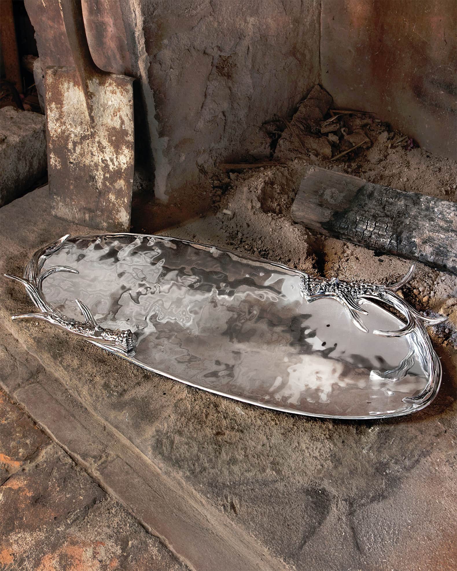 Beatriz Ball WESTERN Antler Extra Large Oval Tray | Horchow