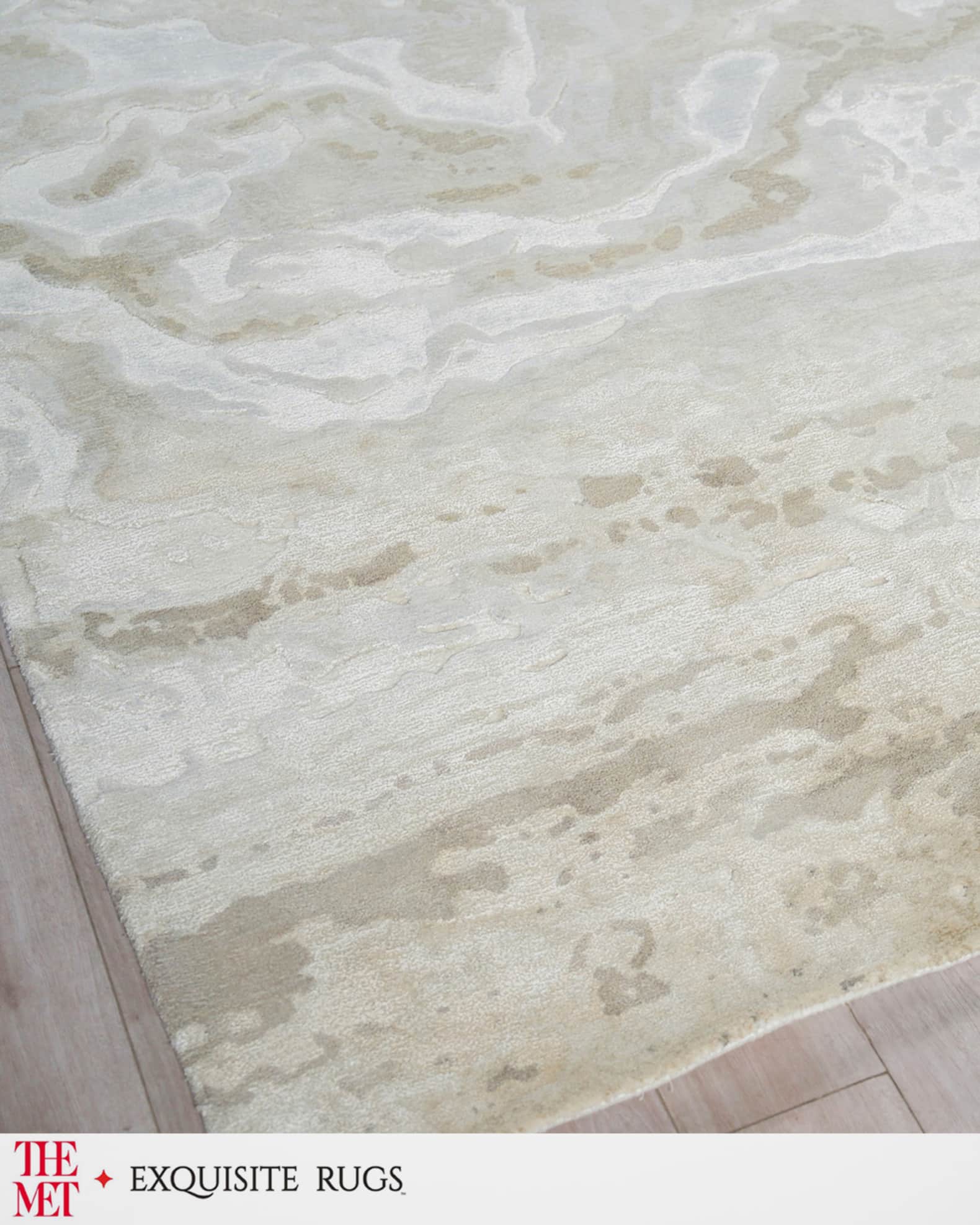 Exquisite Rugs x THE MET Saccara Hand-Loomed Beige Rug, 9' x 12' | Horchow