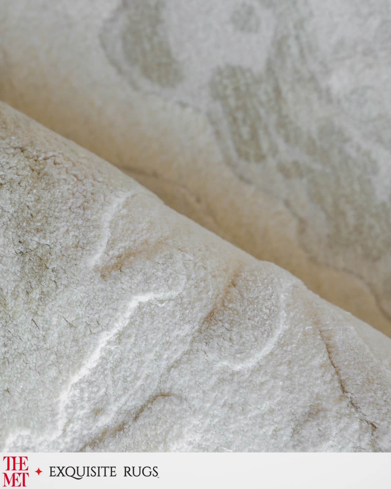 Exquisite Rugs x THE MET Saccara Hand-Loomed Beige Rug, 9' x 12' | Horchow