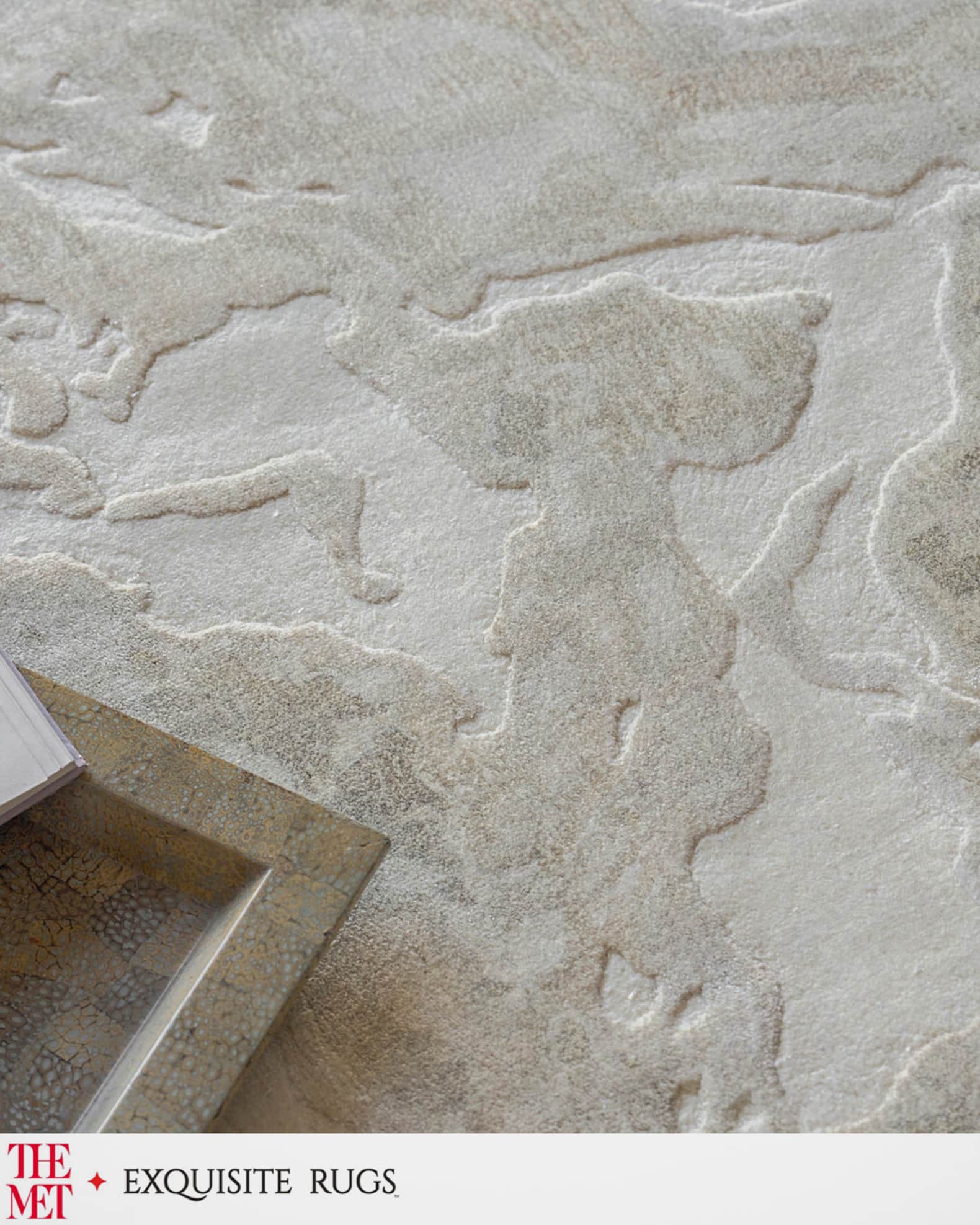 Exquisite Rugs x THE MET Saccara Hand-Loomed Beige Rug, 9' x 12' | Horchow