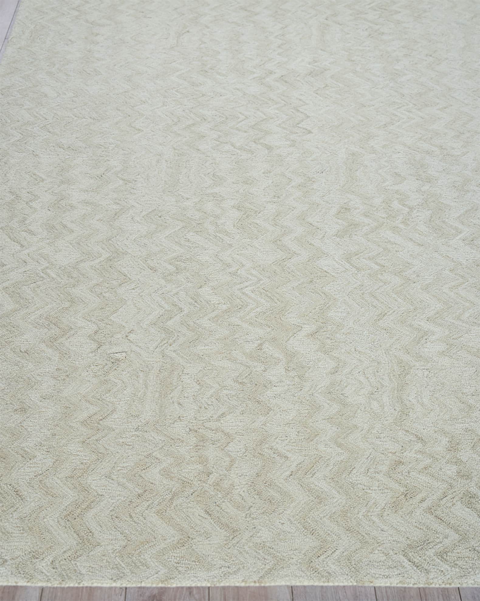 Exquisite Rugs Veneta Hand-Tufted Beige Rug, 6' x 9' | Horchow