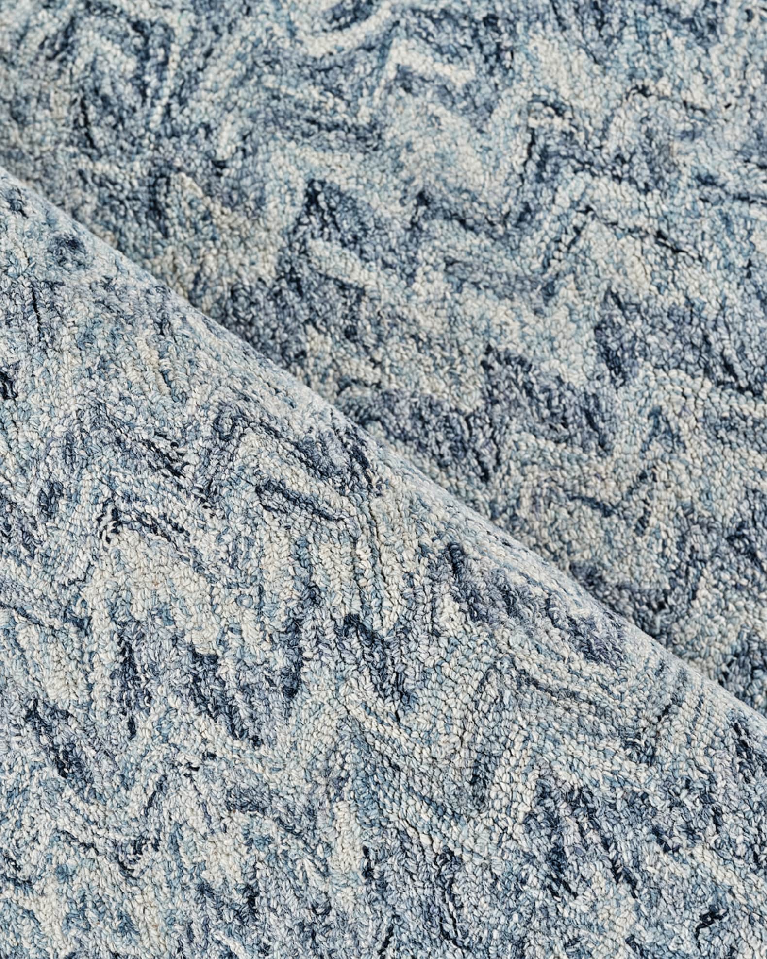 Exquisite Rugs Veneta Hand-Tufted Blue Rug, 5' x 8' | Horchow