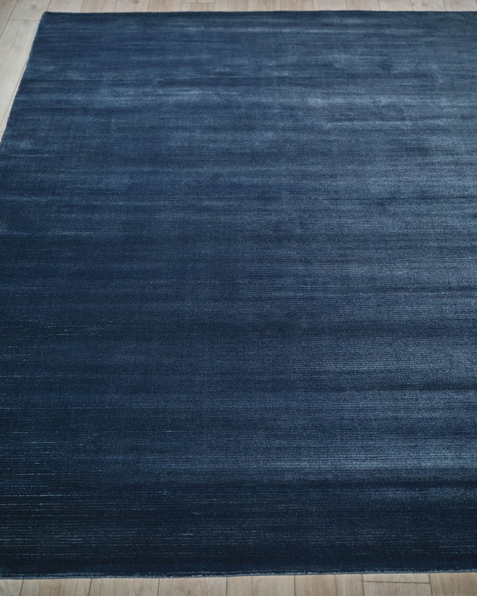 Exquisite Rugs Pavia Hand-Loomed Navy Rug, 8' x 10' | Horchow