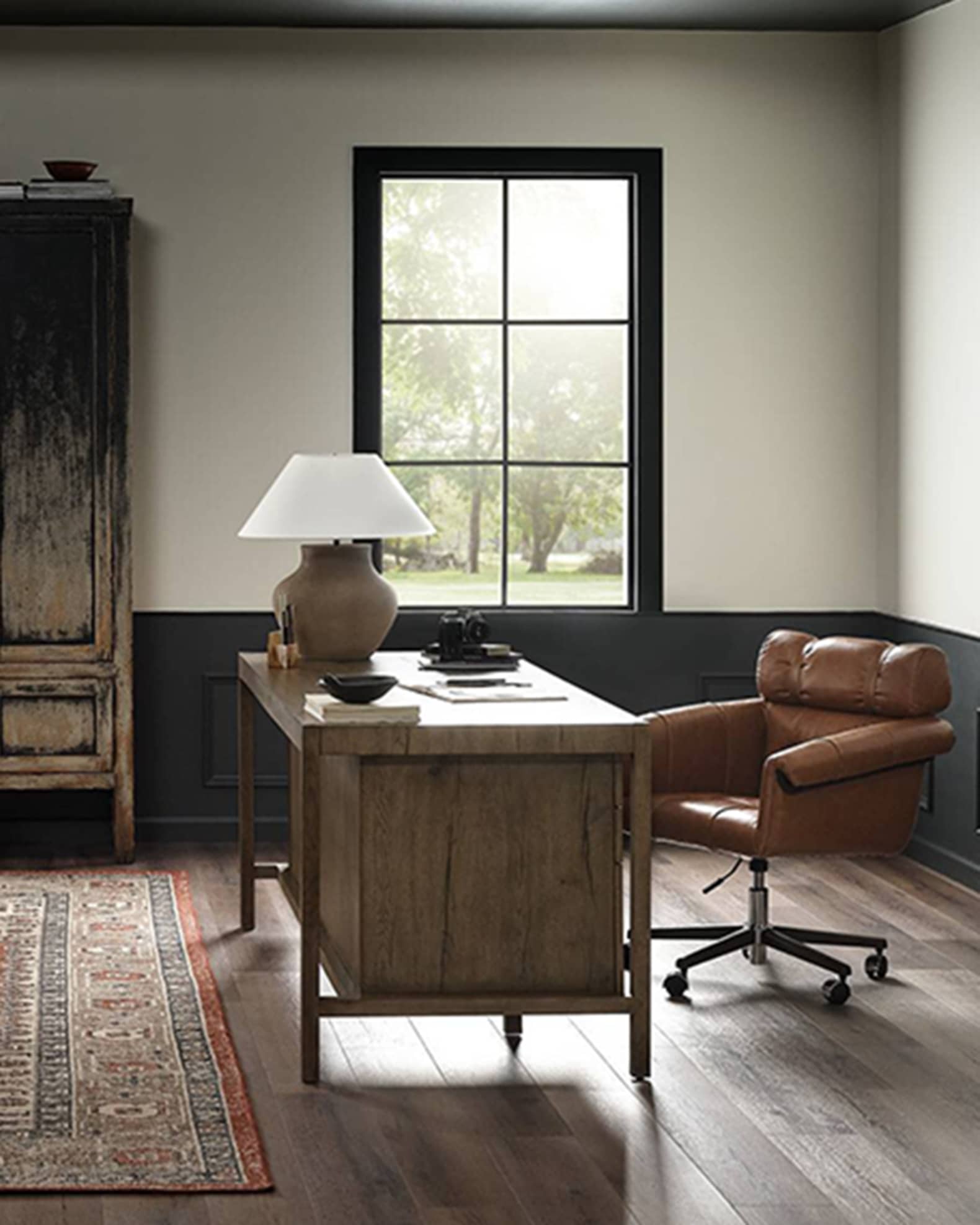 Four Hands Suspension Executive Desk | Horchow