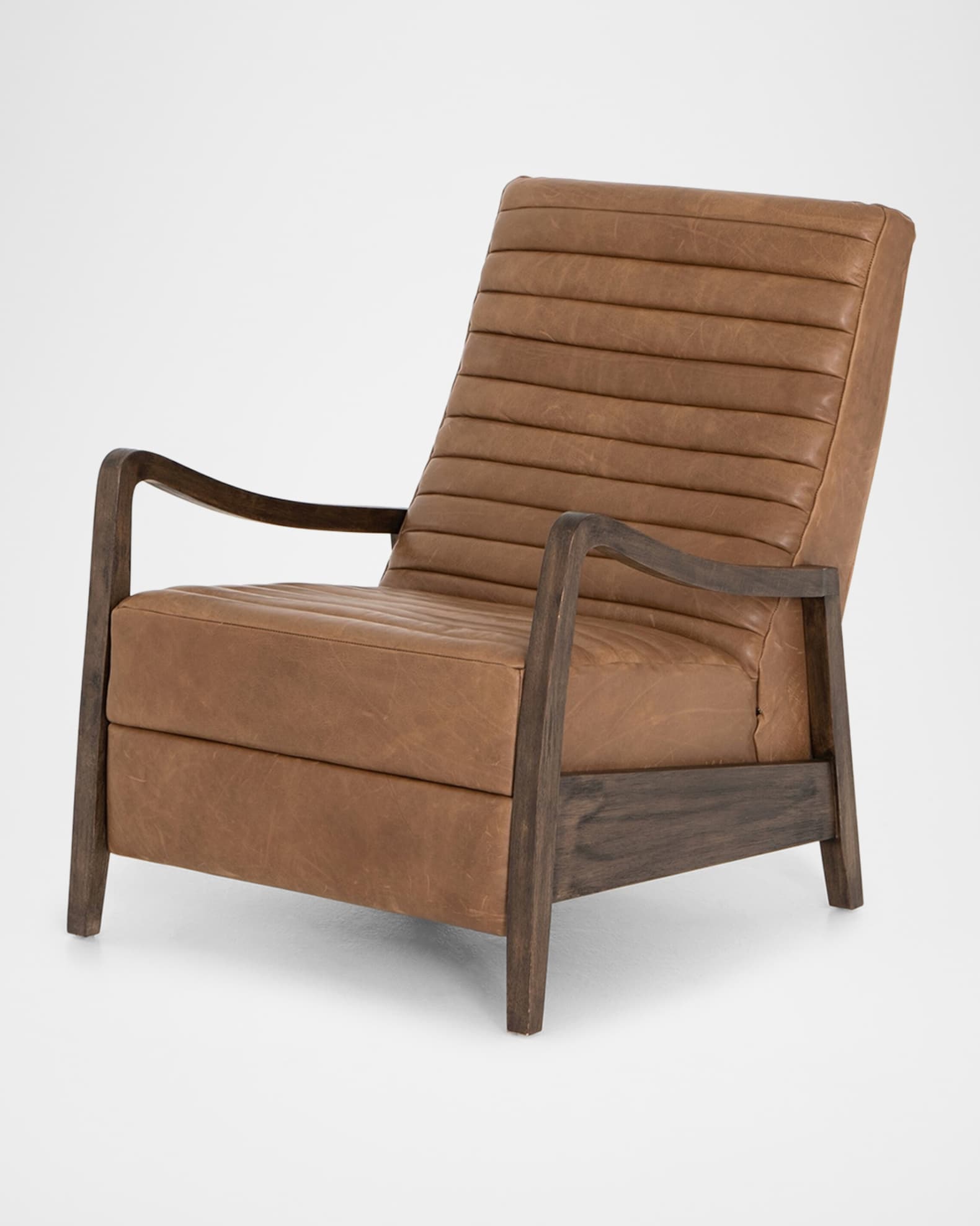 Four Hands Chance Leather Push-Recliner Chair | Horchow