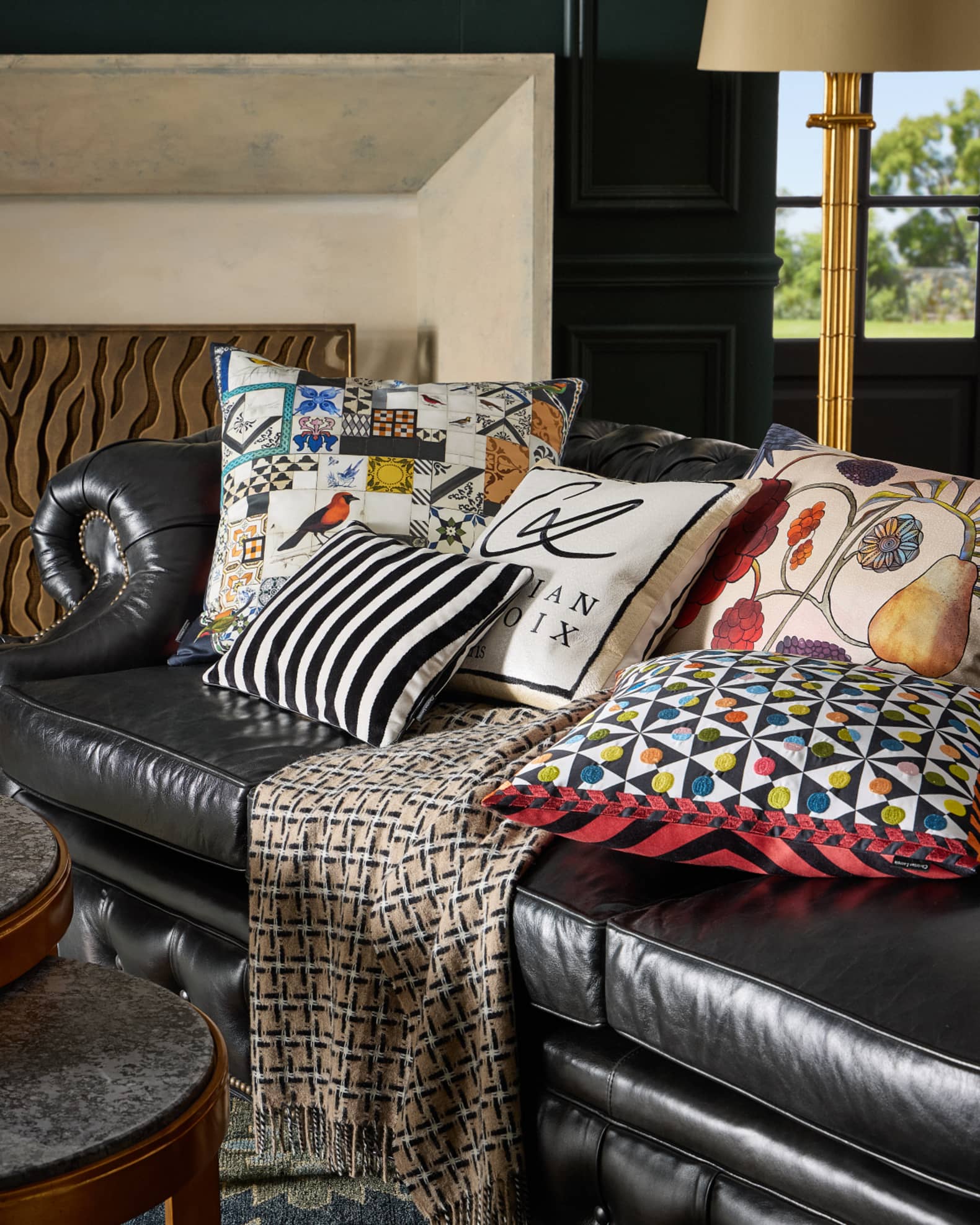 Designers Guild Clarendon Merino Wool Throw, 55" x 73" | Horchow