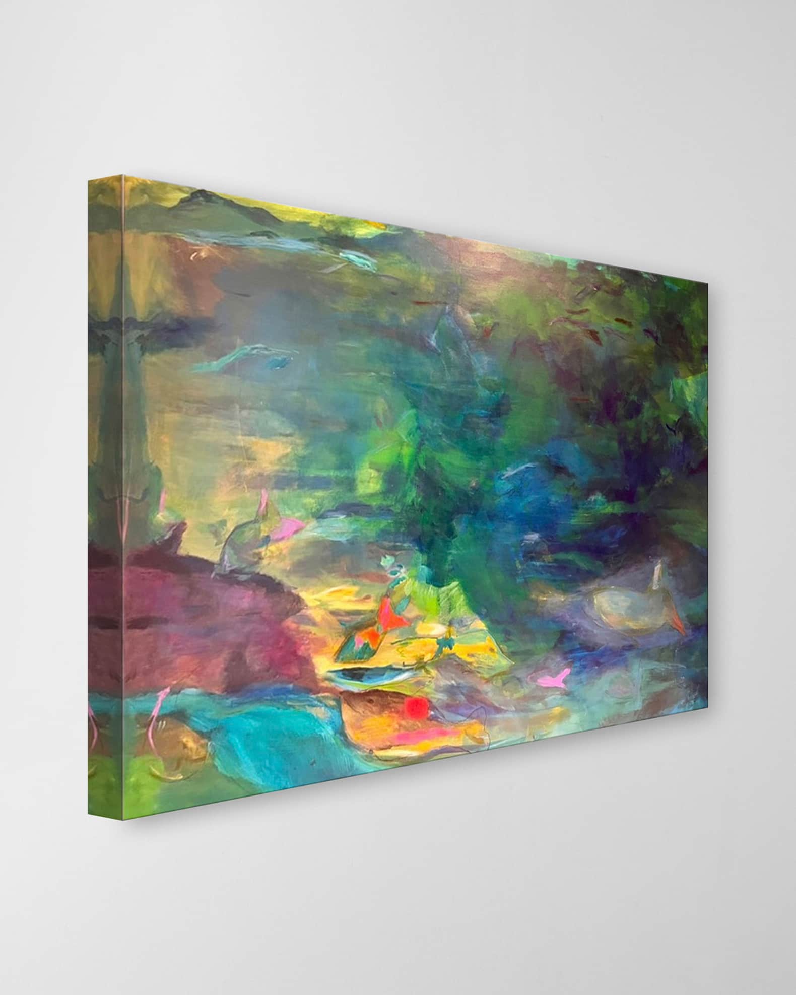 RFA Fine Art "Fishing" Hand-Embellished Giclee by Kate Baldock | Horchow