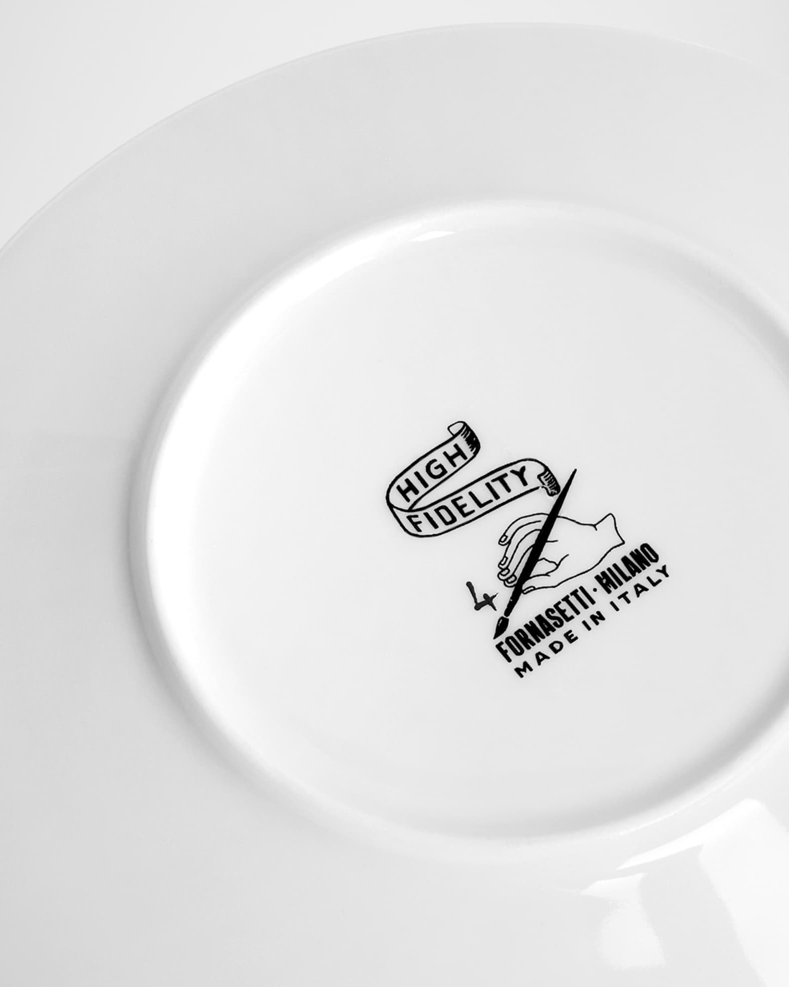 Fornasetti High Fidelity Tea Cups & Saucers, Set of 2 | Horchow