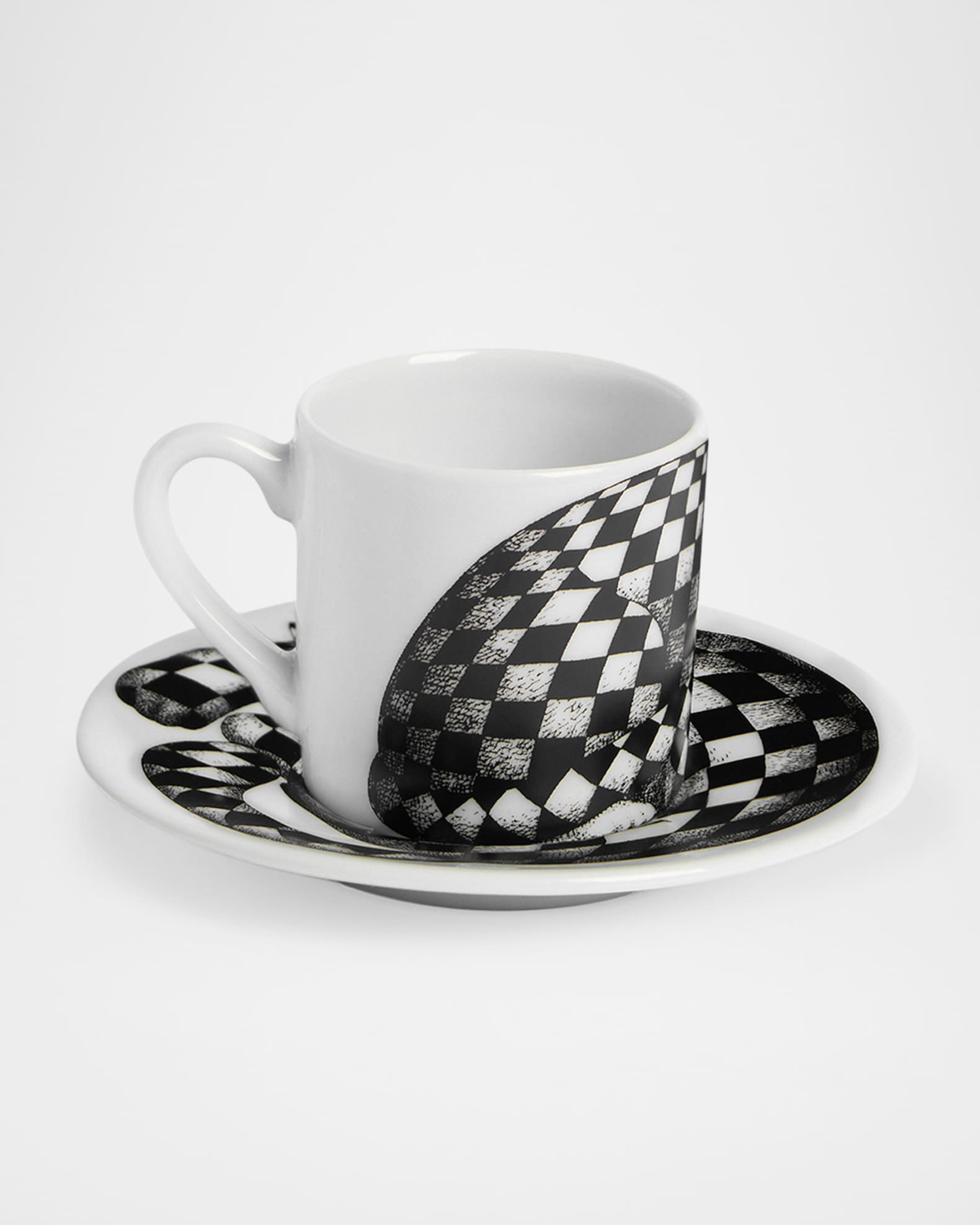 Fornasetti High Fidelity Checkered Coffee Mug | Horchow