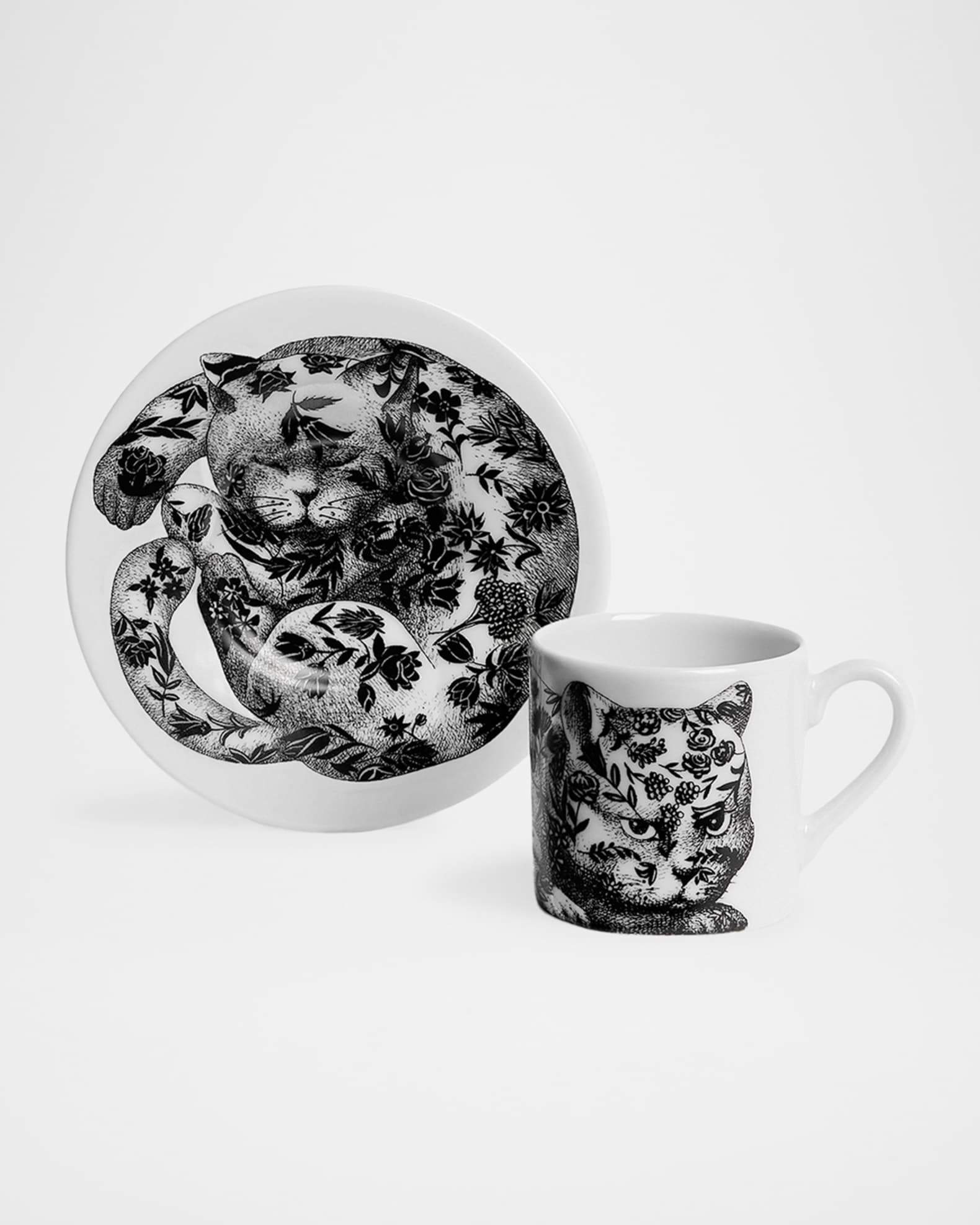 Fornasetti High Fidelity Fiorata Coffee Cup | Horchow