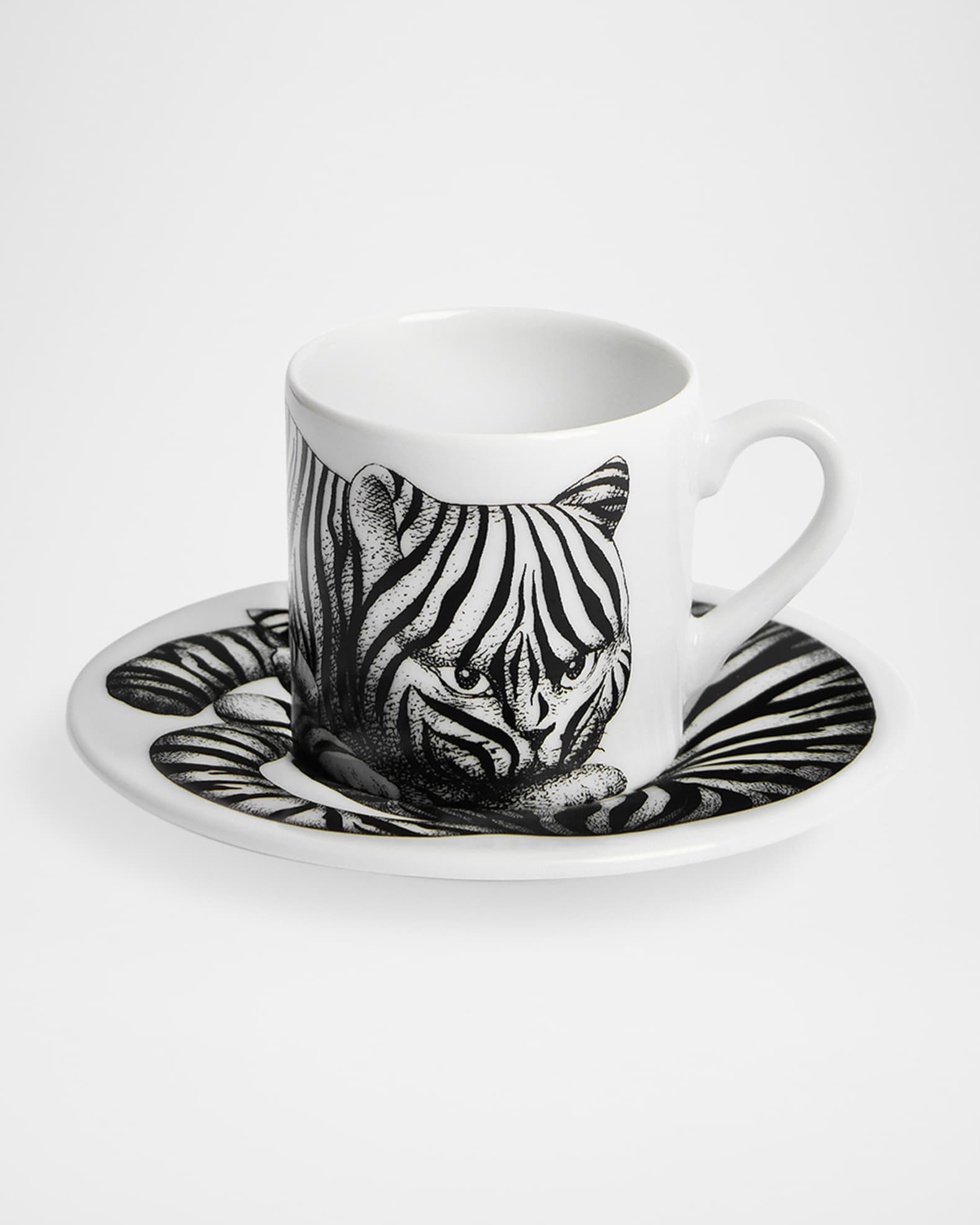 Fornasetti High Fidelity Tiger Print Coffee Mug | Horchow