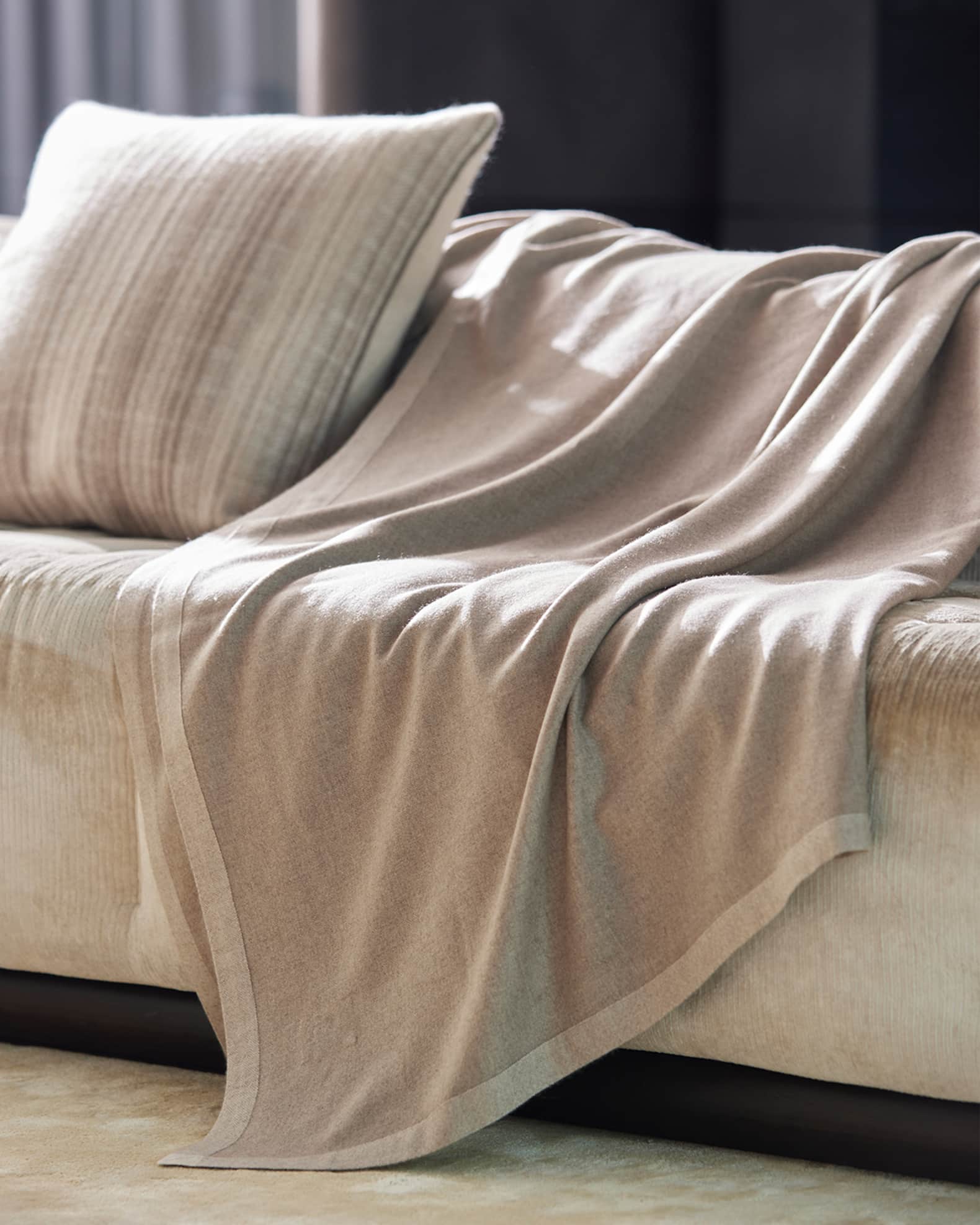 Sand River Undyed Pure Cashmere Throw | Horchow