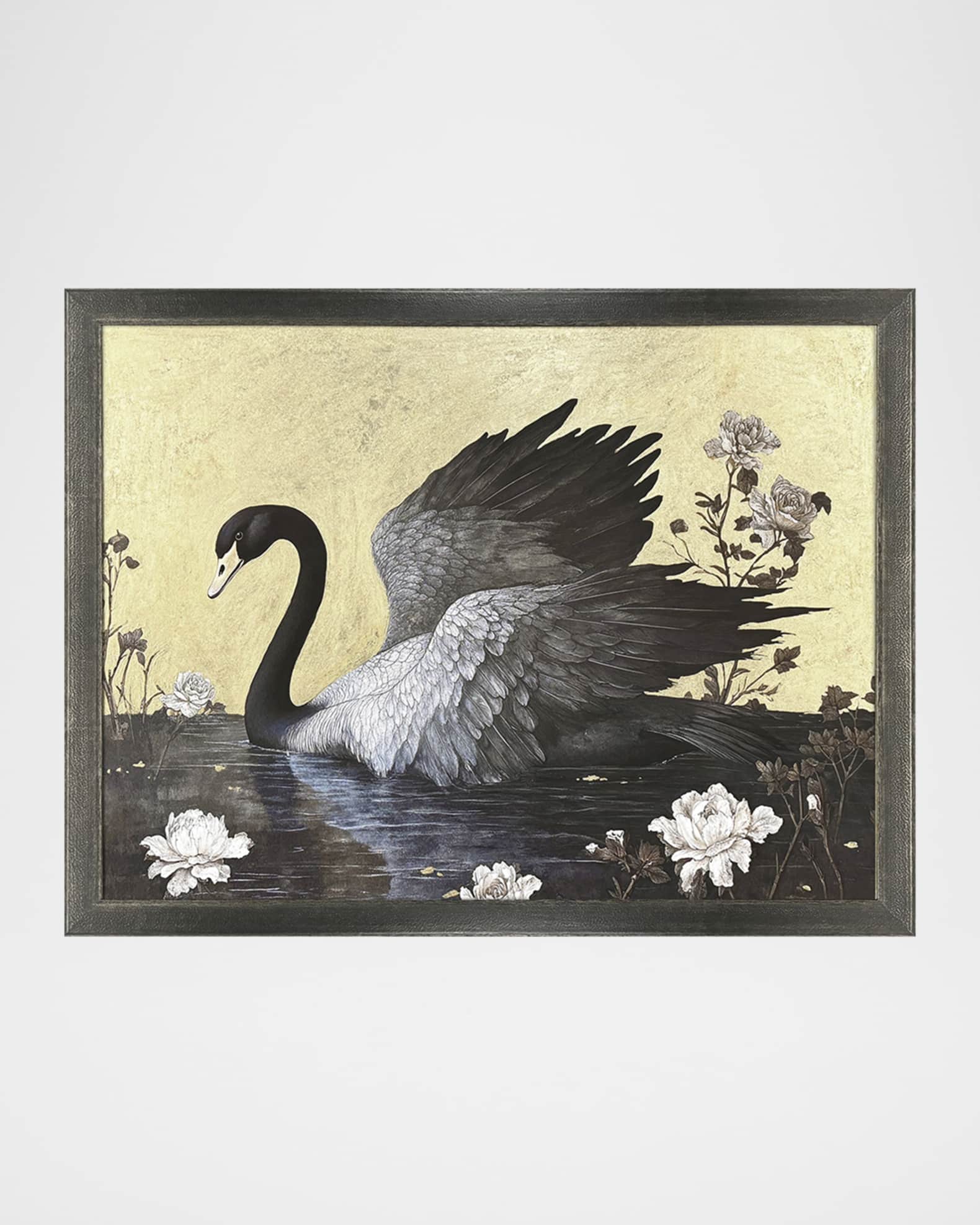 Paragon Decors "Gilded Swan" Hand-Embellished Giclee | Horchow