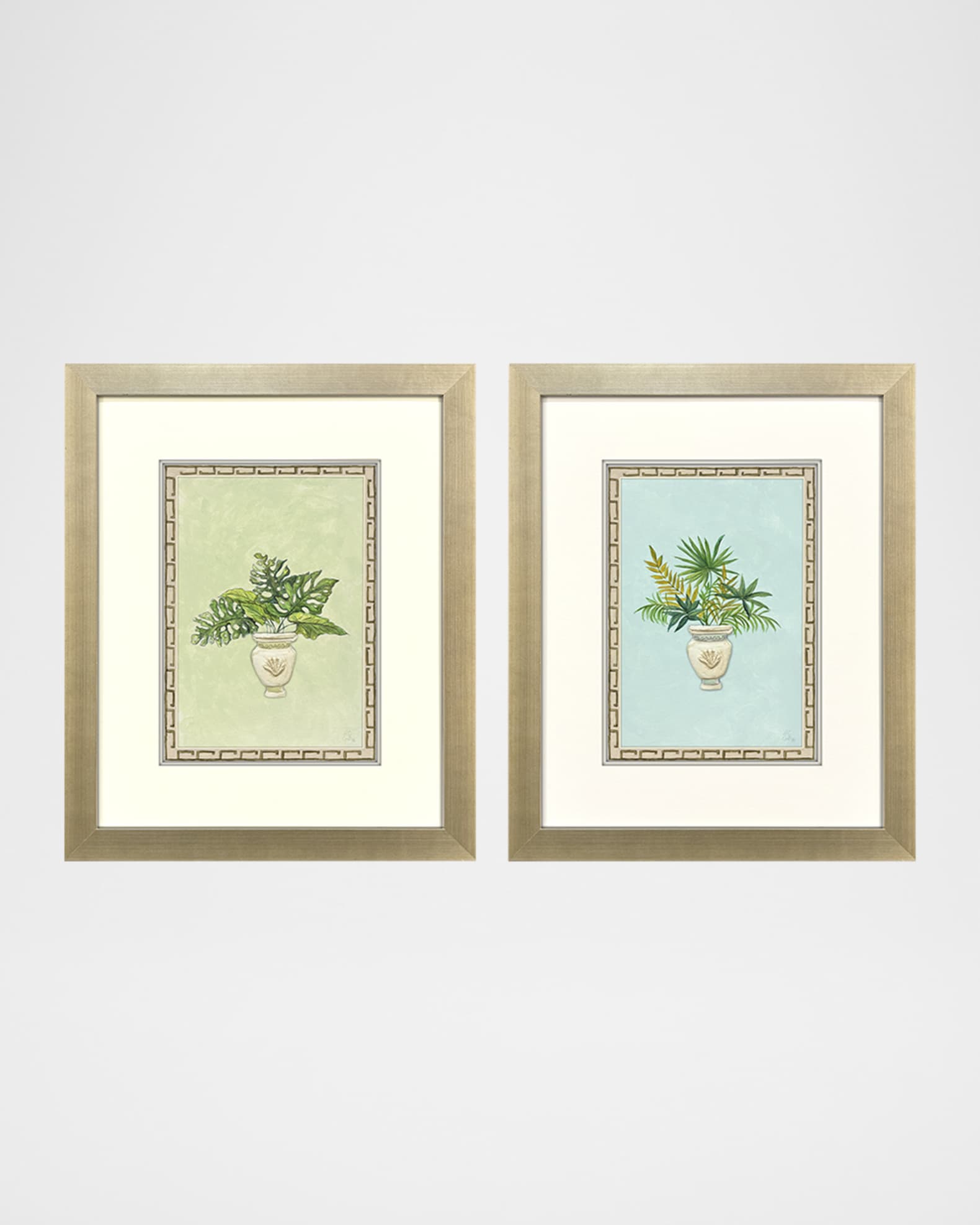 Paragon Decors "Grecian Vase Palm II" Hand-Embellished Giclees by ...