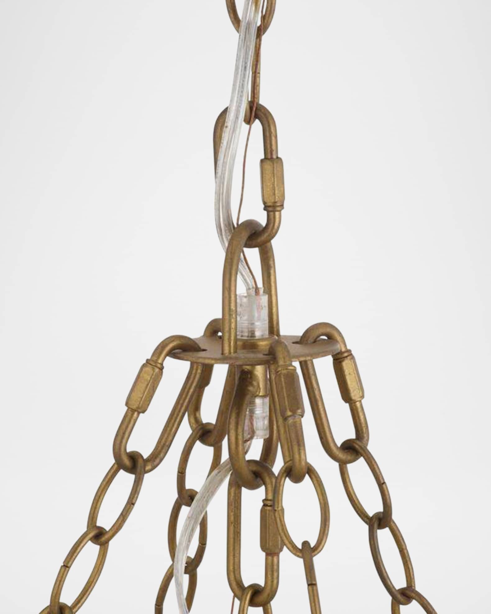 Arteriors Bilal 40" 8-Light Coconut Shell Chandelier | Horchow