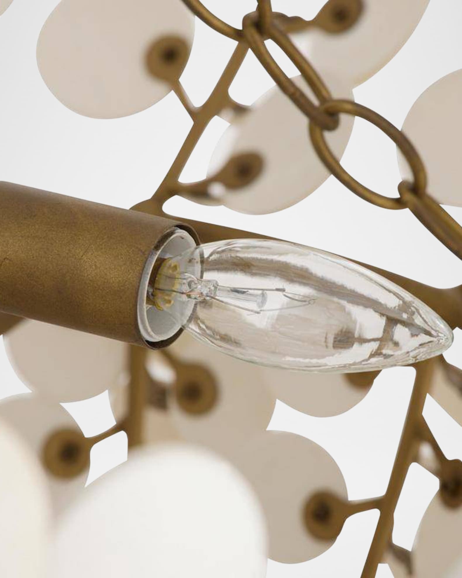 Arteriors Bilal 40" 8-Light Coconut Shell Chandelier | Horchow