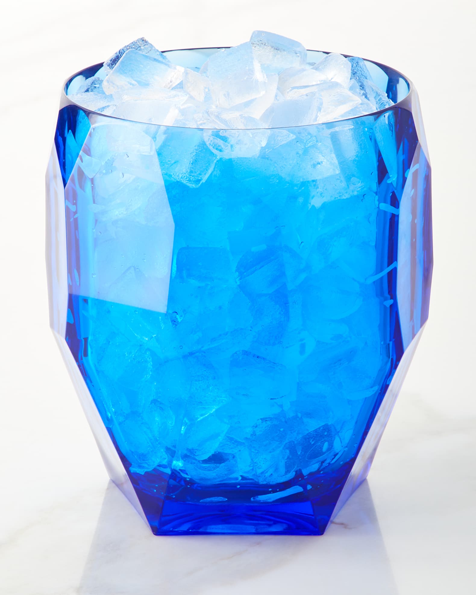 Mario Luca Giusti Antarctica Frost Acrylic Ice Bucket, Blue | Horchow