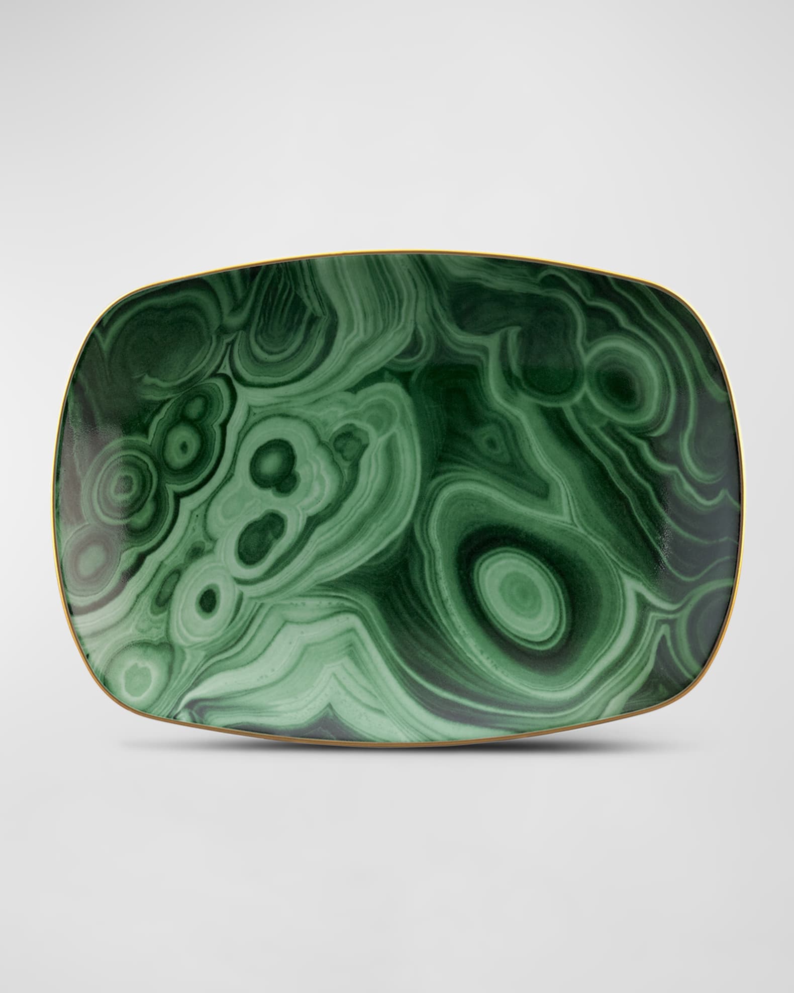 L'Objet Malachite Rectangular Tray | Horchow